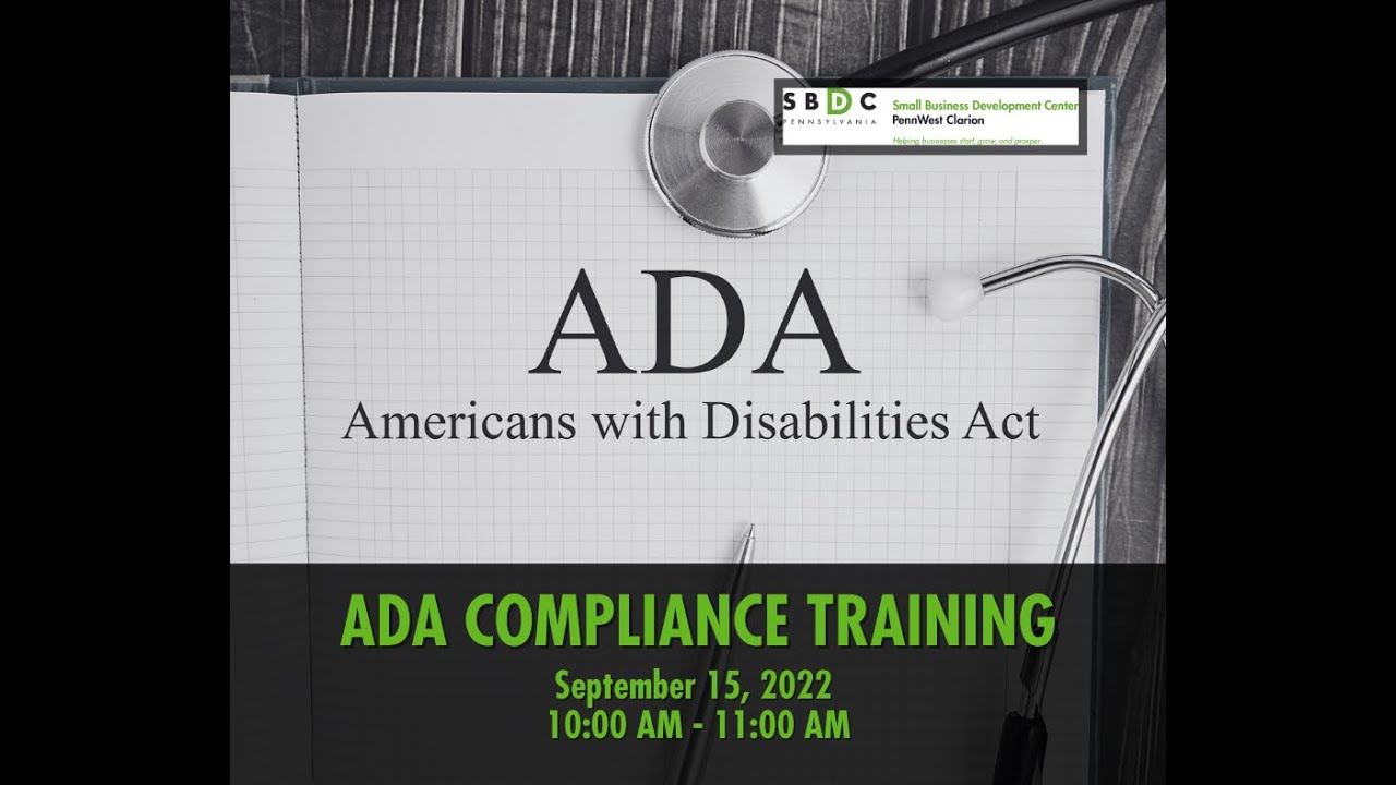 ADA Compliance Training 9/15 - YouTube