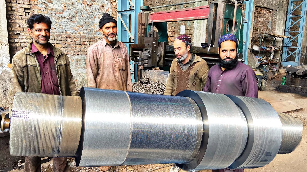 This Men is Expert in Making New pinion Shaft For Steel Mill Gear Box ...