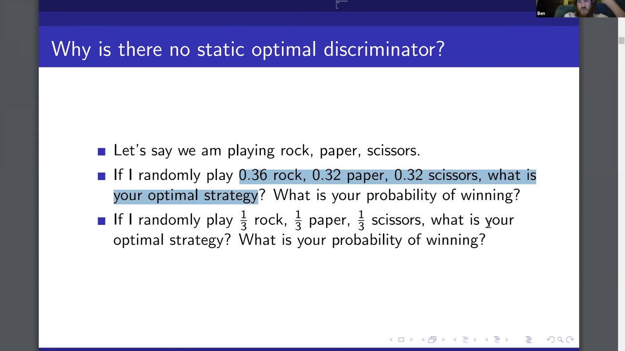 Lecture 24 | Generative Adversarial Networks (GANs) 2 by Ben Striner - YouTube
