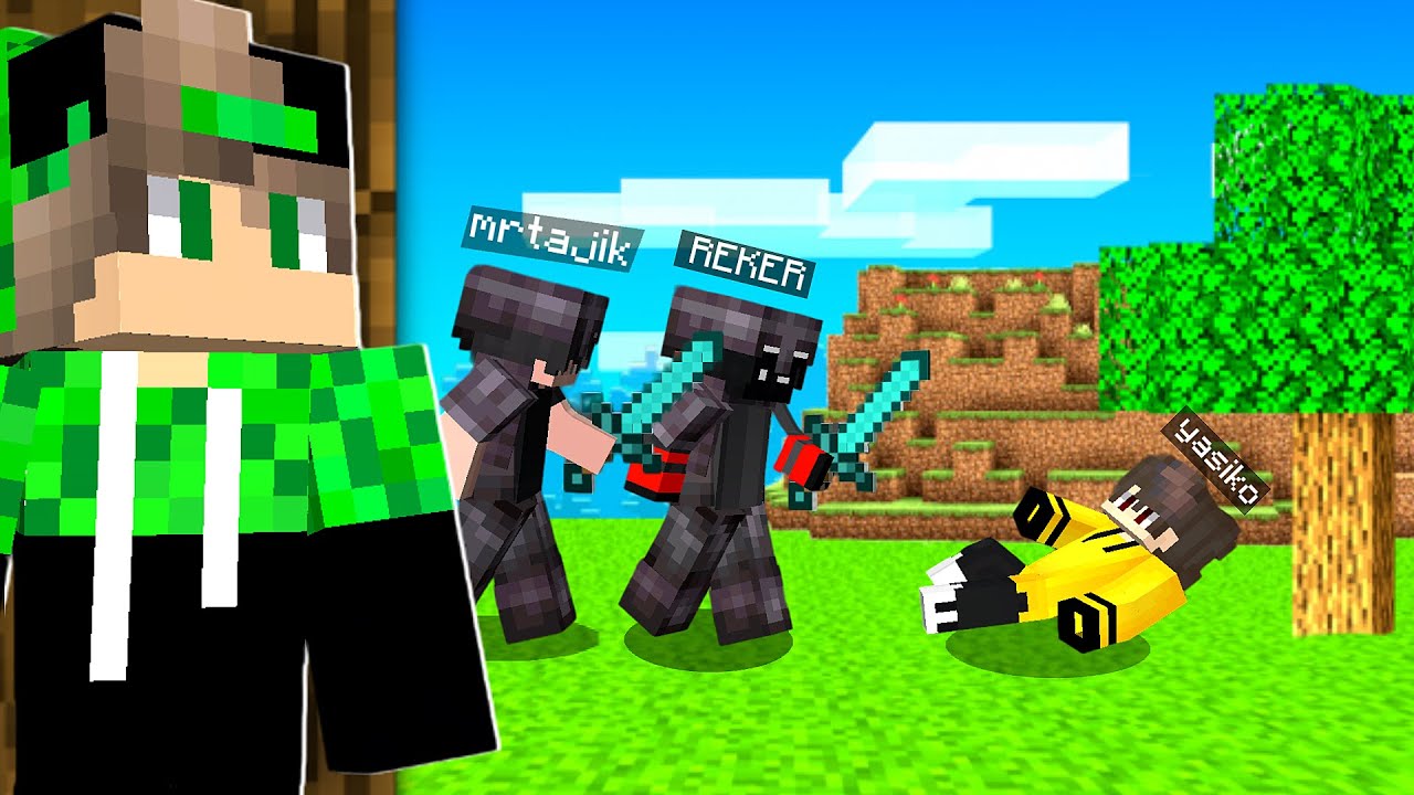 MINECRAFT/REKER YASIKO KAMRON TAJIK BILAN QONLI BATTLE/UZBEKCHA VIDEO ...