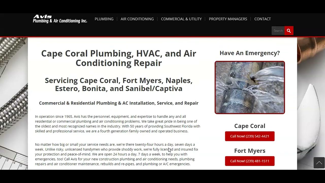 Avis Plumbing and Air Conditioning, Inc - YouTube