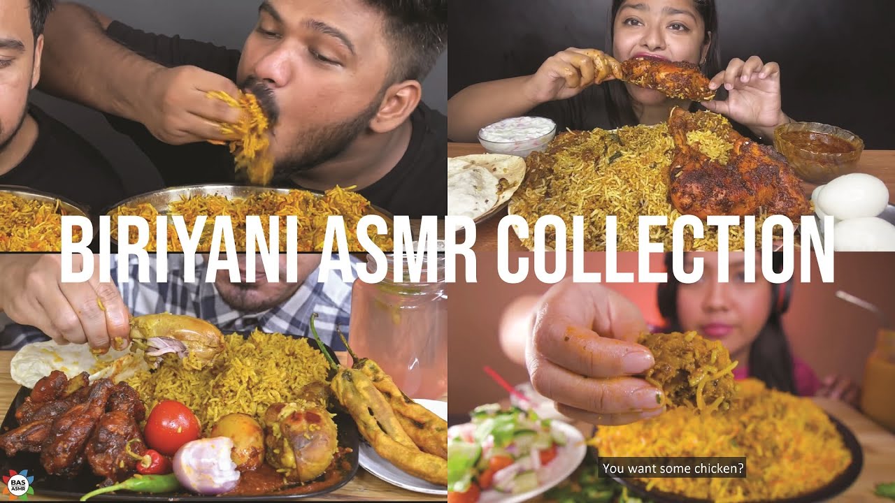 Biriyani Compilation ASMR Eating Mukbang - Maddyeats BAS Peggie Neo ...