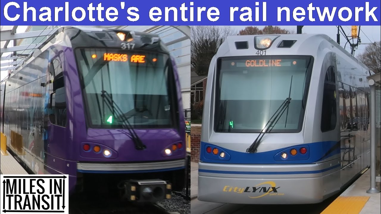 Riding Charlotte's Entire Light Rail Network - YouTube