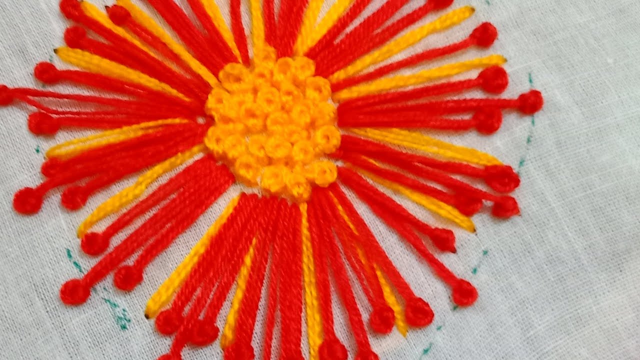 Hand Embroidered l circular Embroidery designs for dress l round shape ...