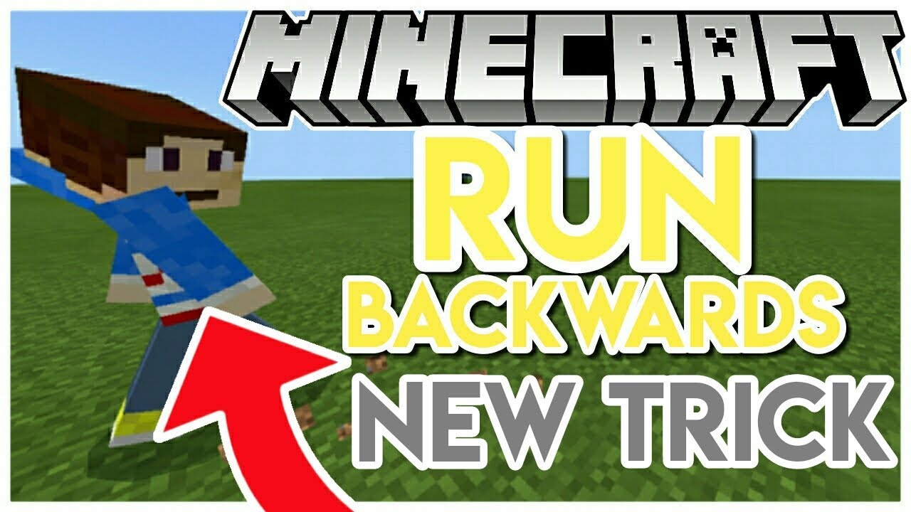 How to run backwards in Minecraft MCPE & BEDROCK !!! - YouTube