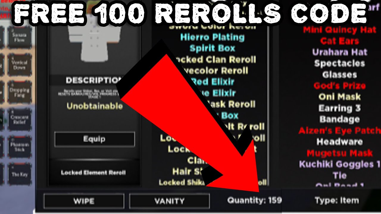 THIS CODE GIVES U 100 REROLLS (Type Soul) - YouTube