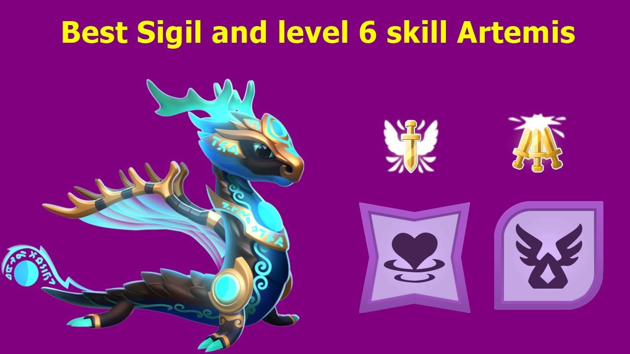 Best Sigil and level 6 skill Artemis Dragon-Dragon mania Legends ...