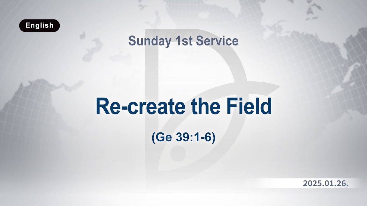 2025.01.26 Sunday 1st Service - YouTube