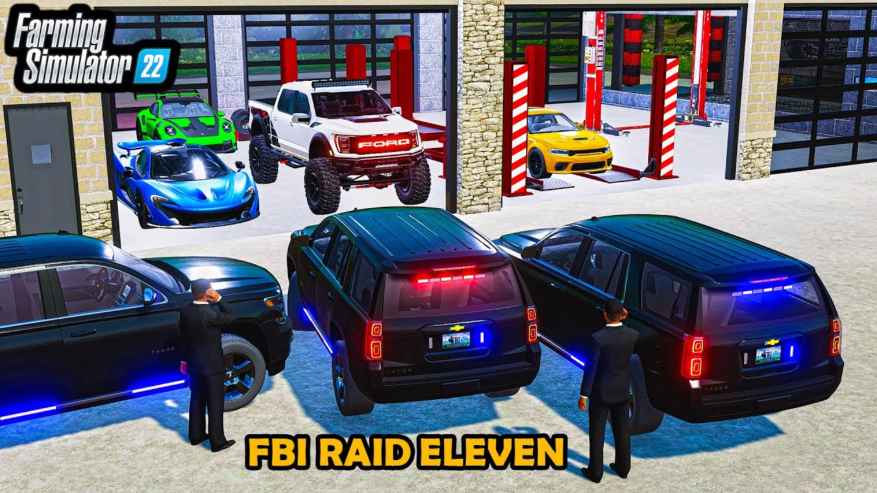 FBI RAID *FAKE* TOWING SHOP! (STOLEN LUXURY CARS) | FS22 - YouTube