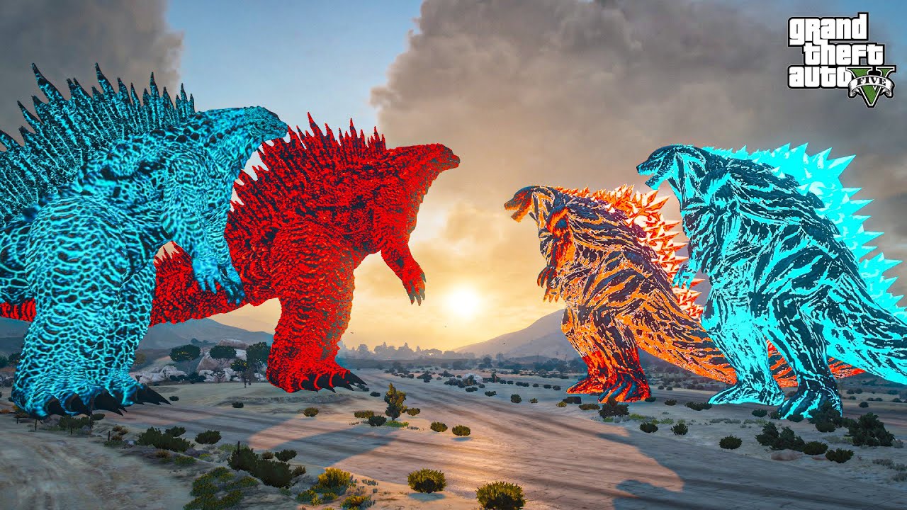 Godzilla Titan Atomic and Nuclear vs Godzilla Earth Atomic and Nuclear ...