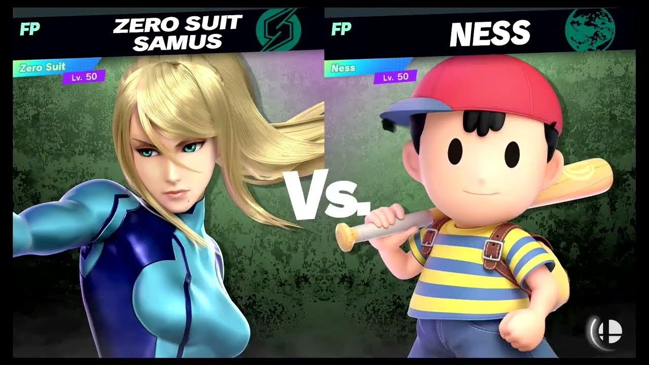 Super Smash Bros Ultimate Amiibo Fights EX Zero Suit Samus vs Ness - YouTube
