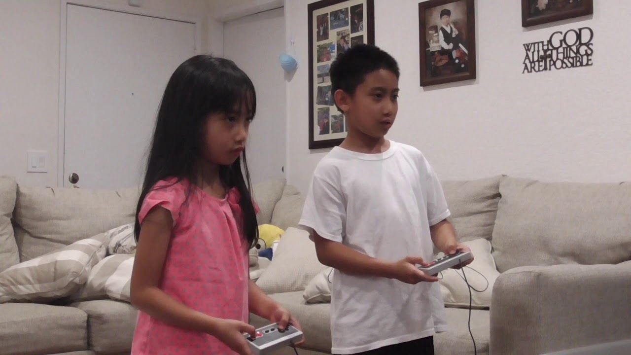 Kids Playing Super Mario Bros. During Quarantine - YouTube