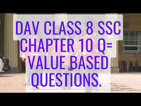 DAV @class 8 #chapter @10 SSC Value based #question all solved .# - YouTube