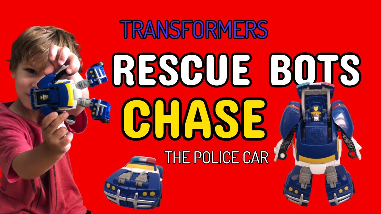 Josh Transforms CHASE THE POLICE Rescue Bot Toy! - YouTube