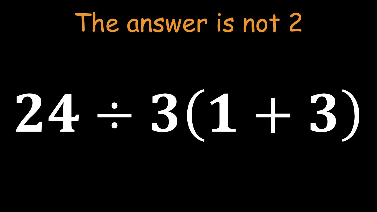 One Common PEMDAS Mistake That Makes the Wrong Answer Look Right - YouTube