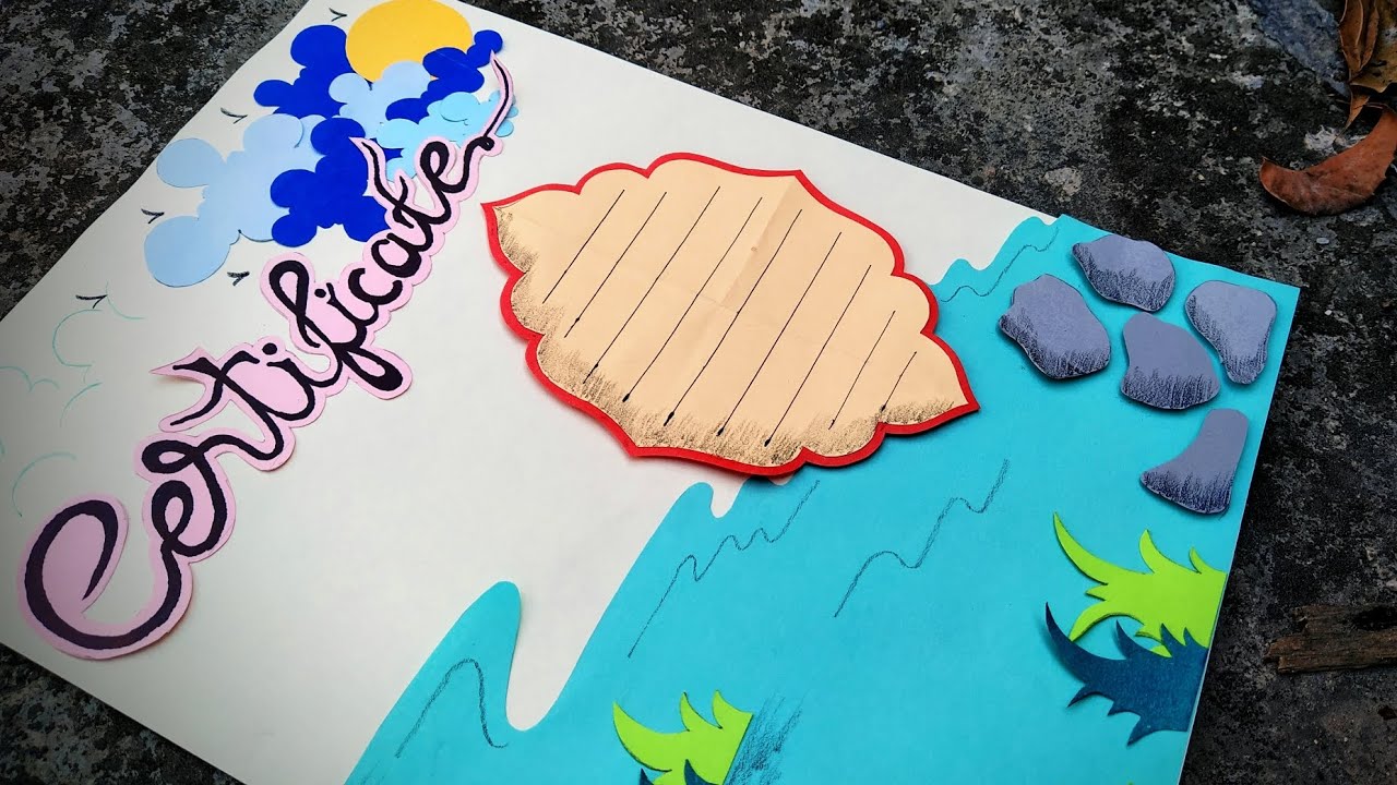 certificate page for project file|| project file decoration ideas 💡 ...