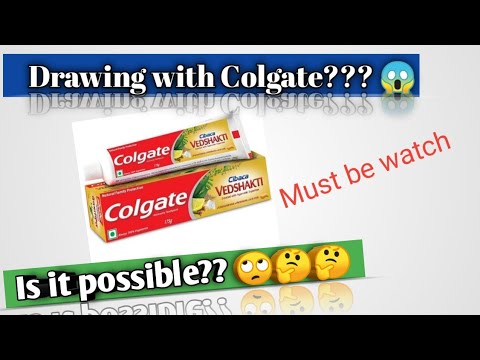 siv drawing with Colgate //pallabi_art /easy to draw siv - YouTube