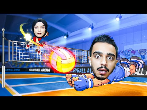 FİLENİN ÜZERİNE KADAR ZIPLADIK !! 😱 Volleyball Arena