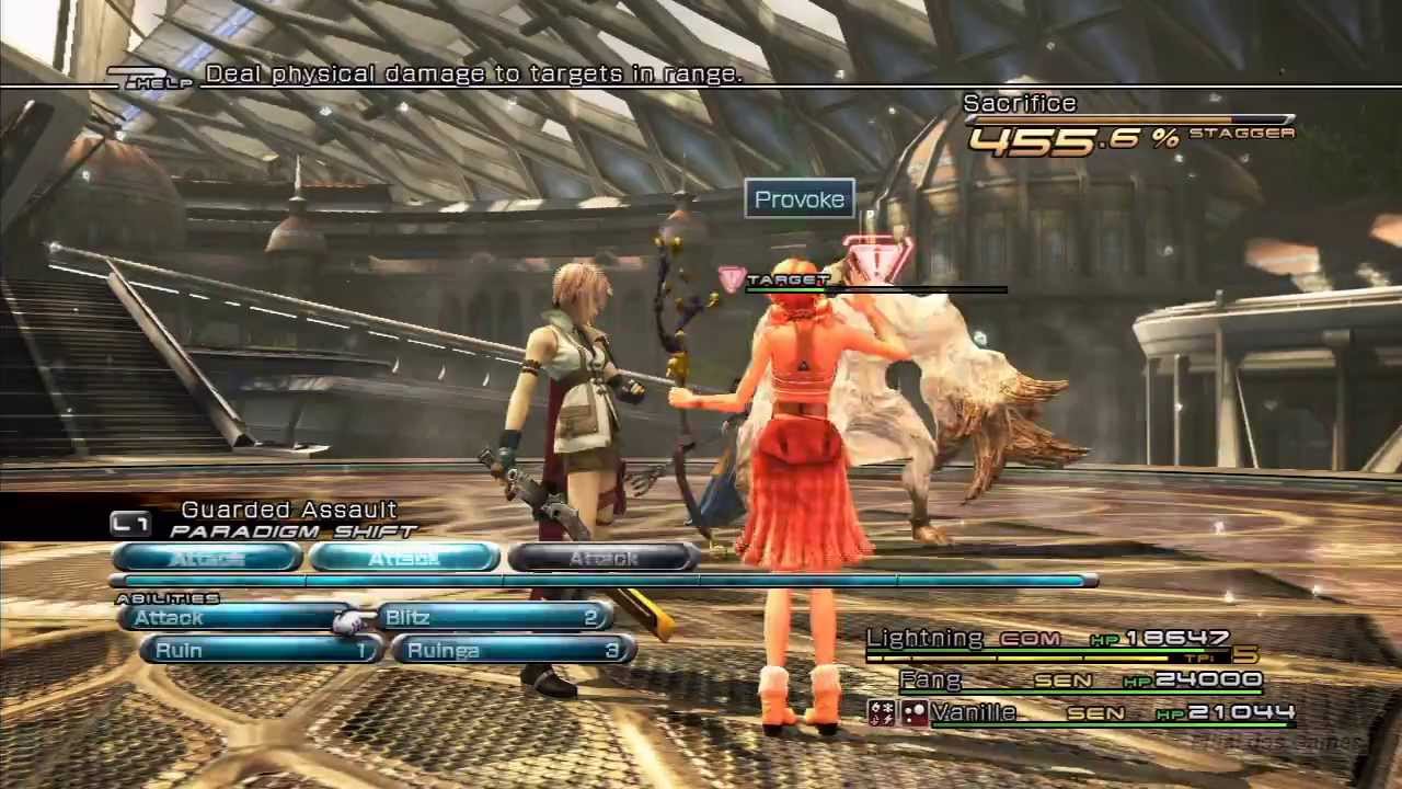 Final Fantasy XIII | Lifesaber Weapon Upgrade: Peacemaker Weapon - YouTube