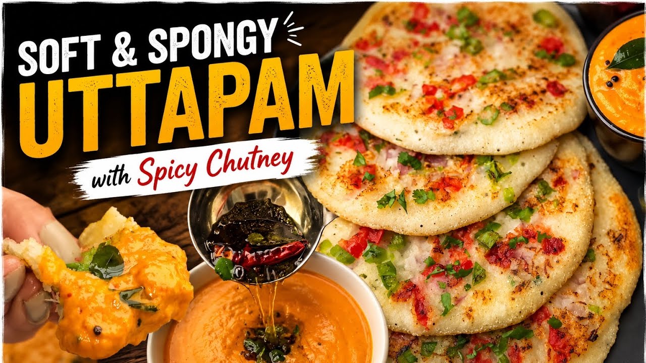 Street Style Uttapam at Home 🧡 - YouTube