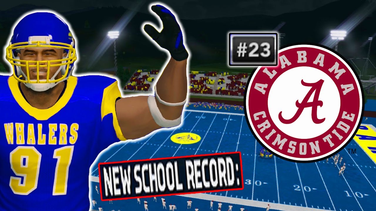 SACK MONSTER VS ALABAMA!!! | NCAA Football 14 Teambuilder Dynasty Ep ...
