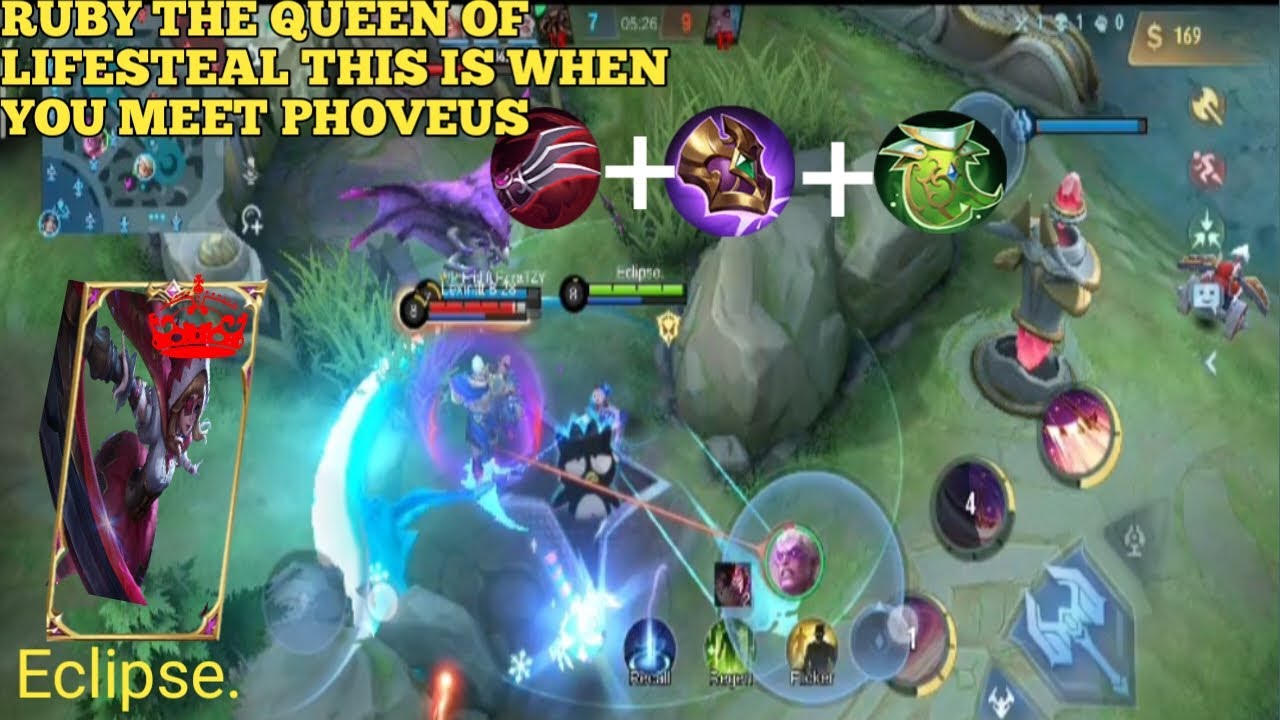 SKIN KOBO V TUBER BERULAH SAMPE PHOVEUS PUN KESUSAHAN RUBY BEST BUILD ...