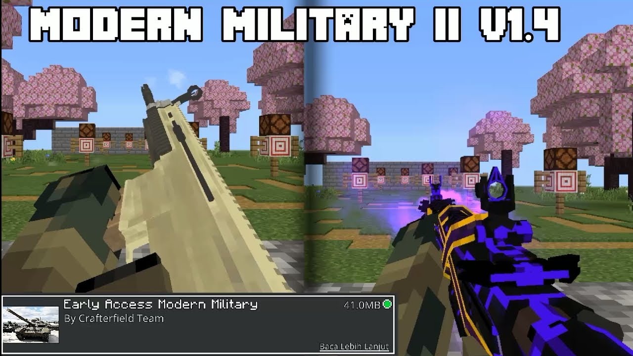 ADD-ON GUNS REALISTIS | MODERN MILITARY II V1.4 | MINECRAFT BE - YouTube