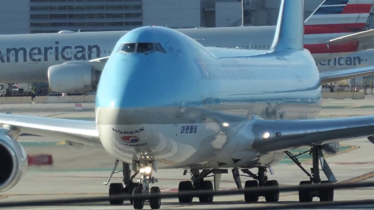 Lax plane spotting #1 | United, spirit, Aerologic & more | Boeing 747-8 ...