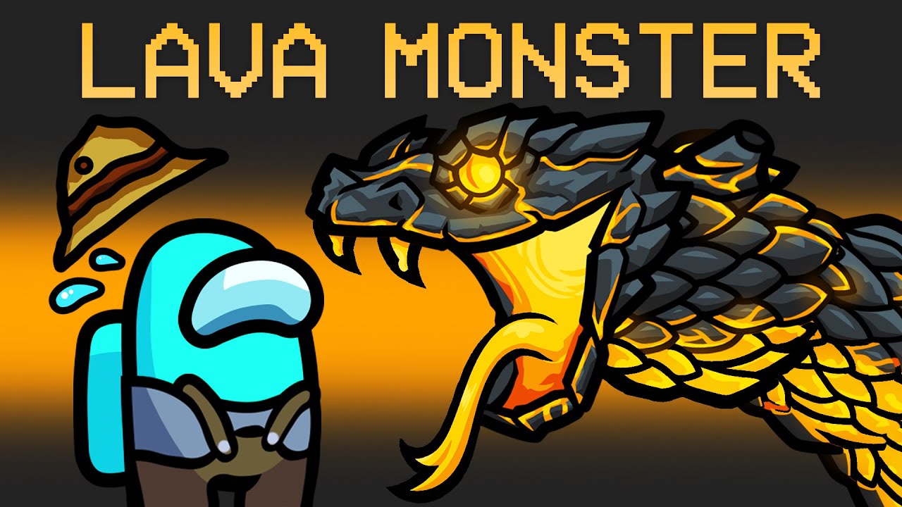 Escape the Lava Monster in Among Us (custom mod) - YouTube