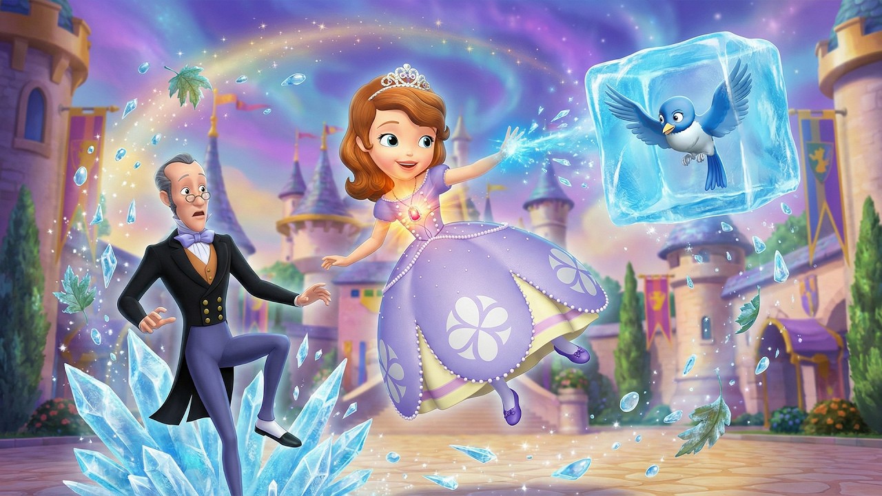 Princess Sofia’s Magical Ice Powers ️ | A Bird in a Block of Ice ...