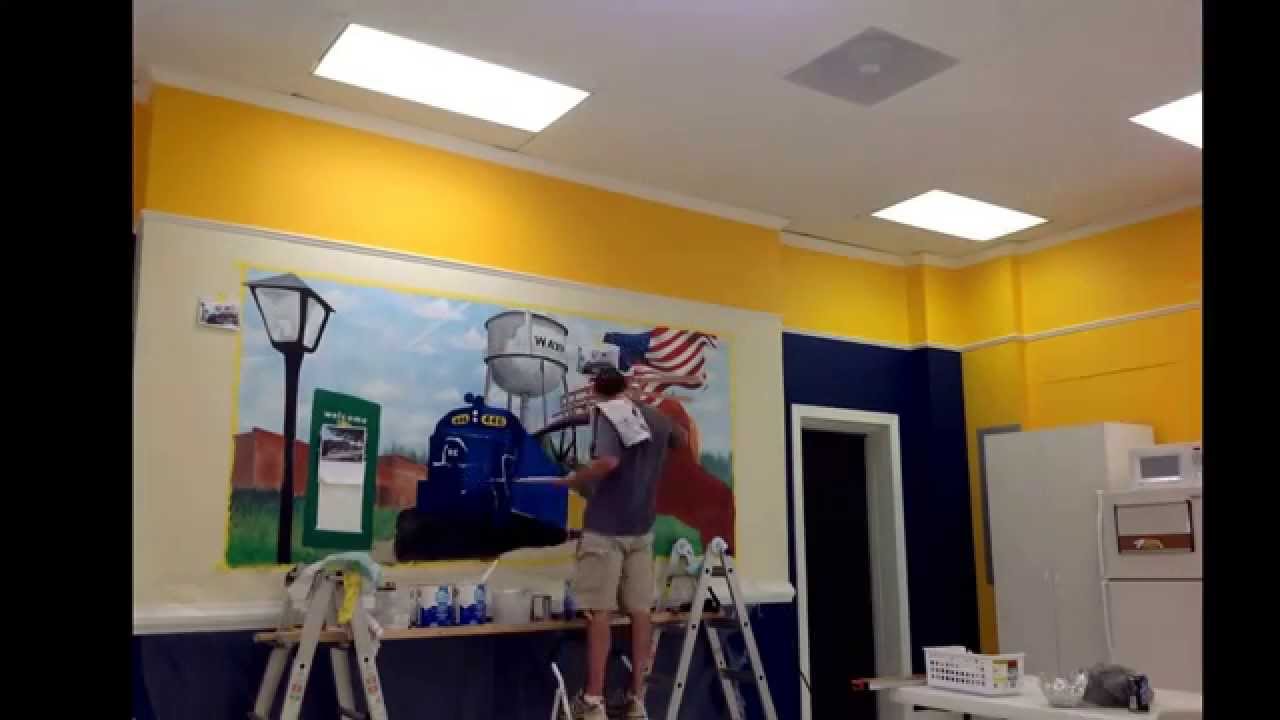 Waxhaw, Nc Historical Mural. Artist: Chris Kochan - YouTube
