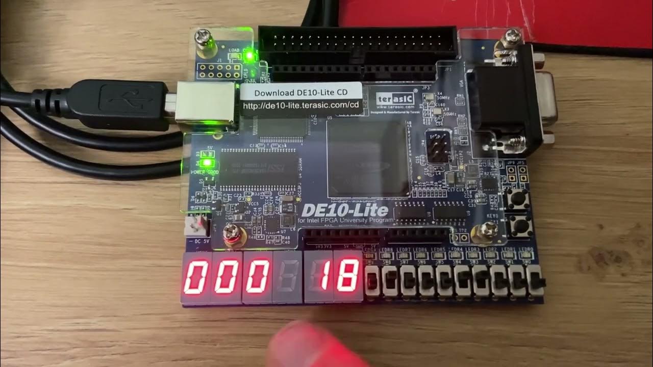 FPGA DE10 Lite 4bit computer Comparison activity - YouTube