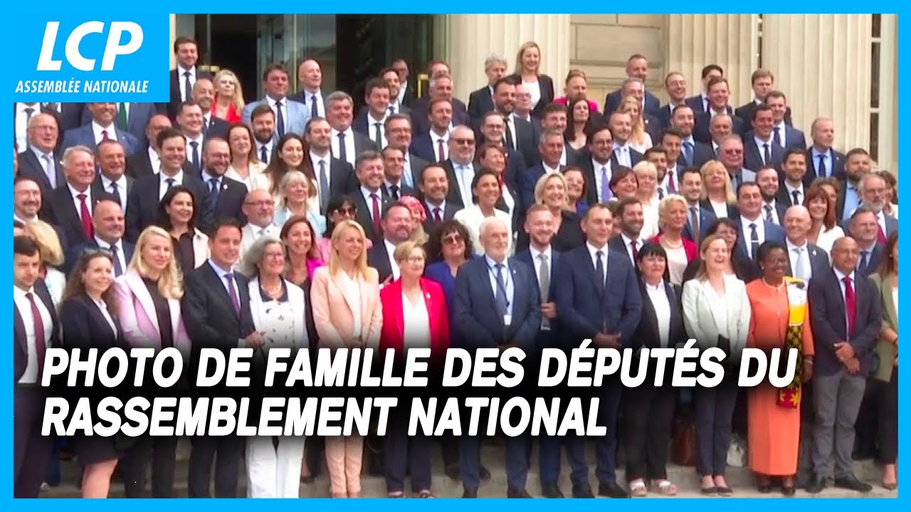 Photo de famille des députés Rassemblement national - 10/07/2024 - YouTube