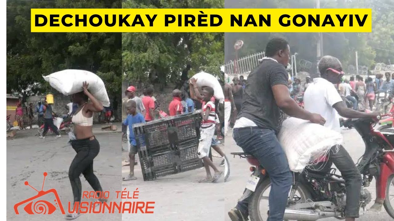 Bagay yo grav! Dechoukay pirèd nan Gonayiv - YouTube