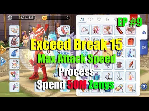 Ragnarok M Eternal Love Exceed Break 15 & Max Attack Speed Process ...
