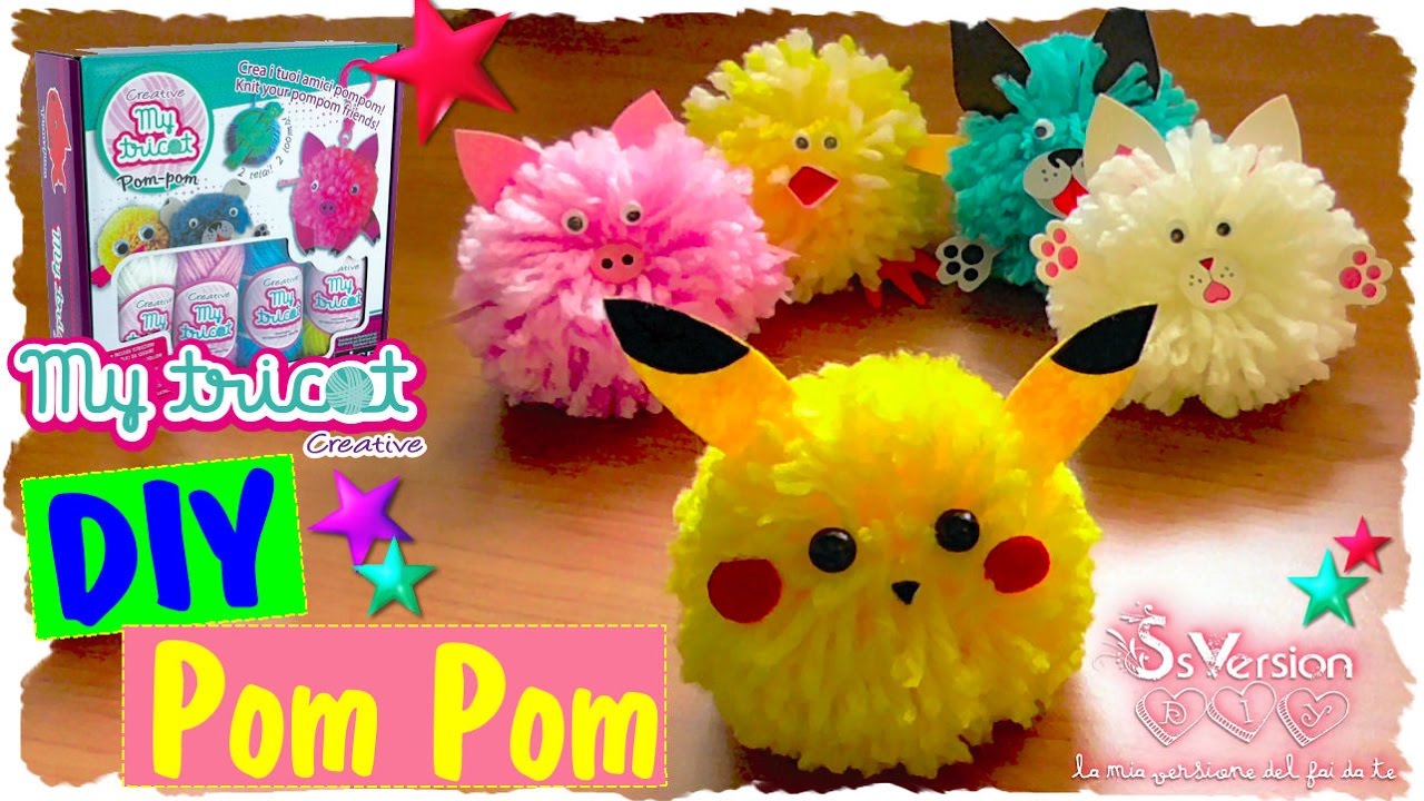 Tutorial: Realizzare PomPom con il Telaietto | Pom Pom animals Maker Tutorial - YouTube