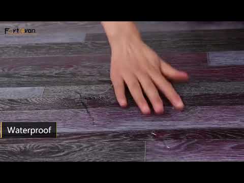 felt back linoleum flooring - YouTube