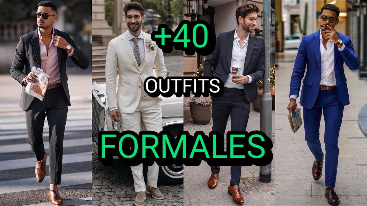 OUTFITS formales con BLAZER y SACOS para hombre (con camisa, zapatos de ...