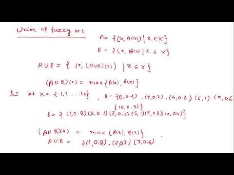 Mathematics, FUzzy operation union intersection complement - YouTube
