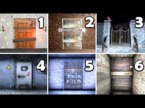 Granny 1 2 3 4 5 6 Door Escape Full Gameplay - Granny All Chapters