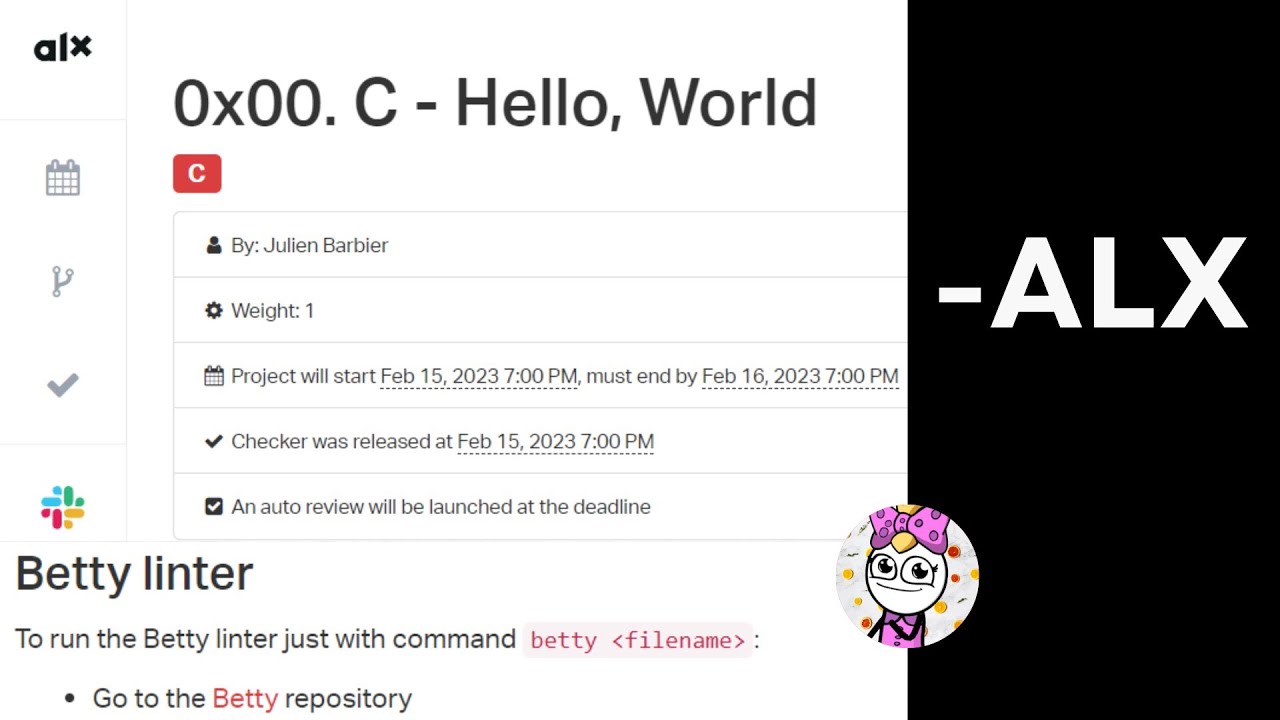 How To Install Betty Linter Alx 0x00 C Hello World Youtube