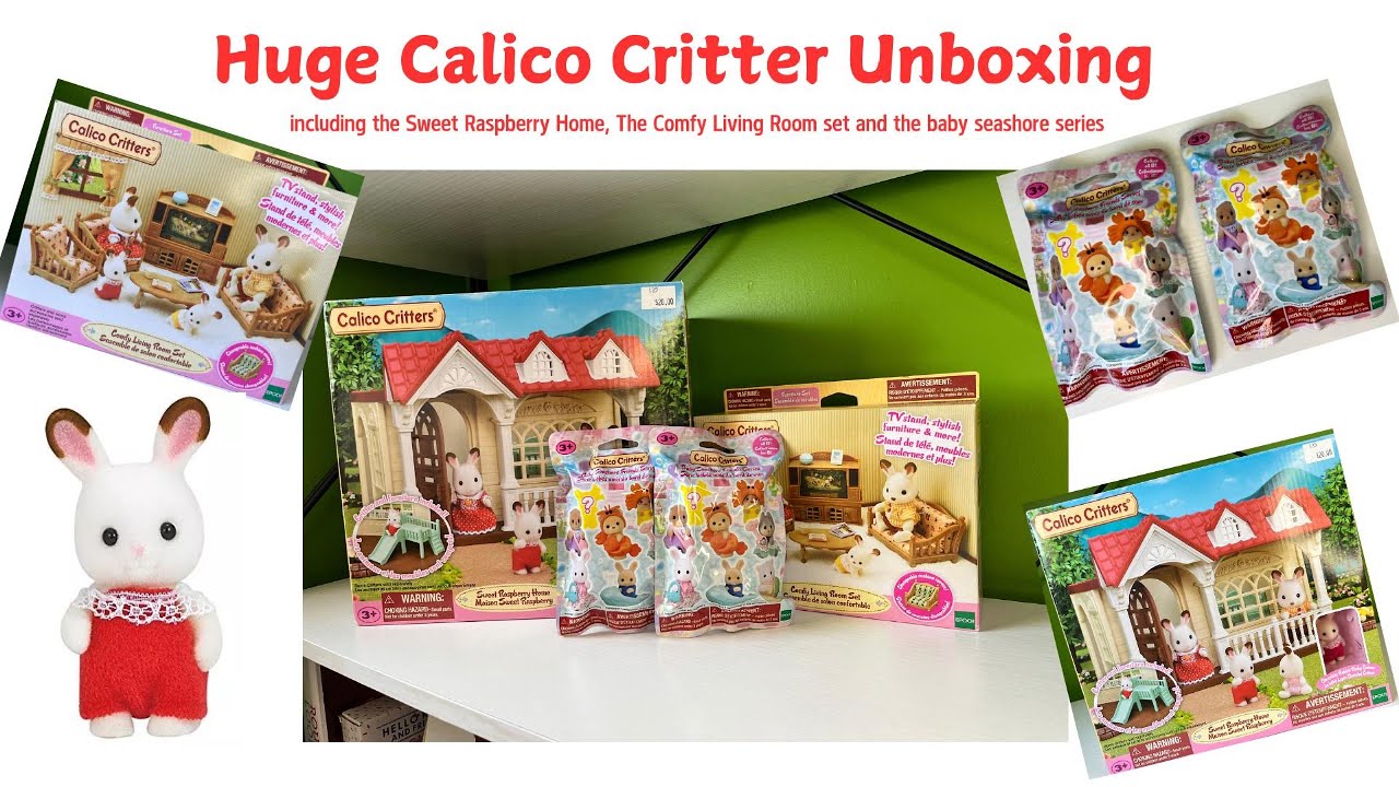 Calico Critter/ Sylvanian family unboxing: sweet raspberry home, comfy ...