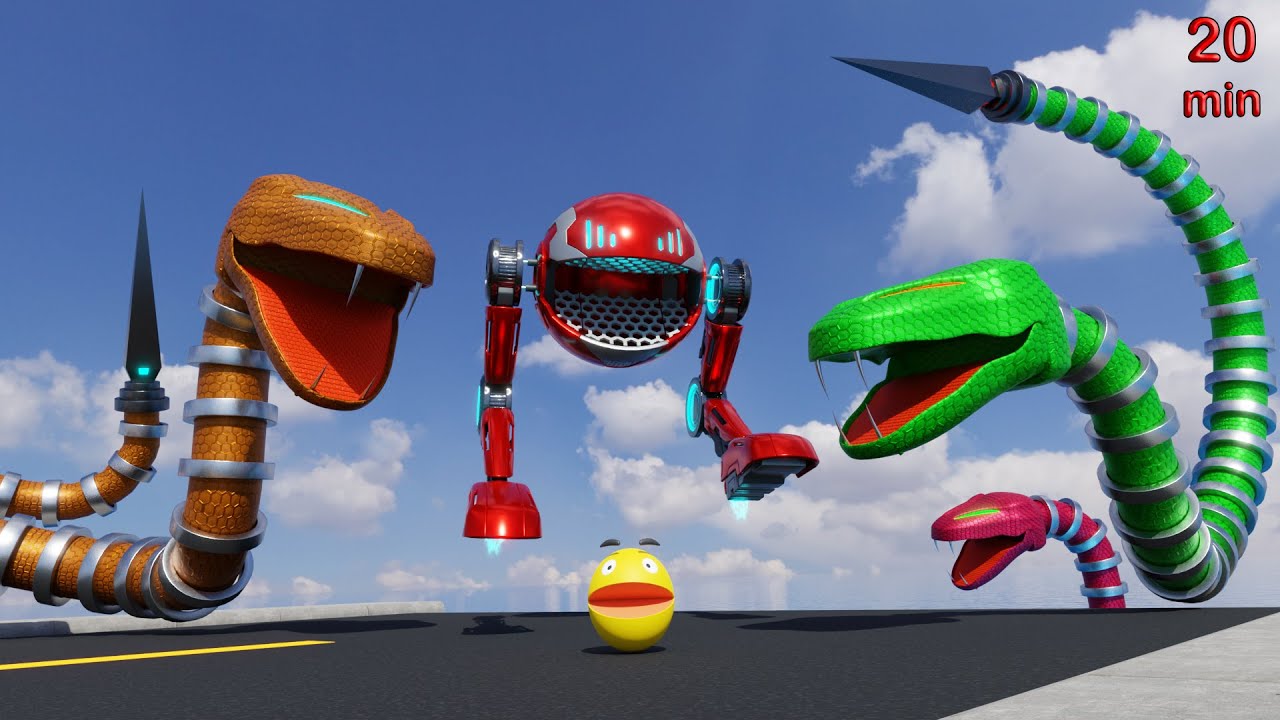 Iron Pac(man) VS METAL SNAKES + More Pacman Advantures - YouTube