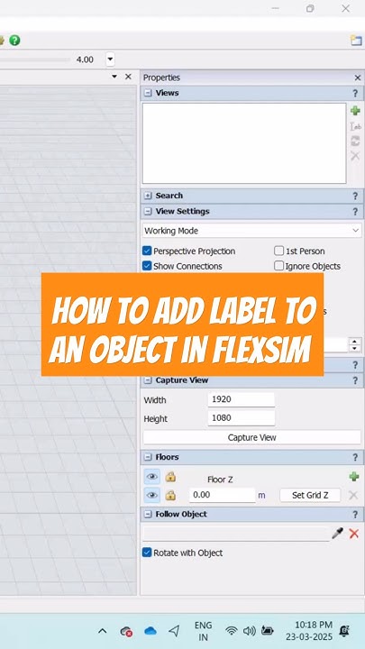 How to Add Label to an Object in FlexSim - YouTube