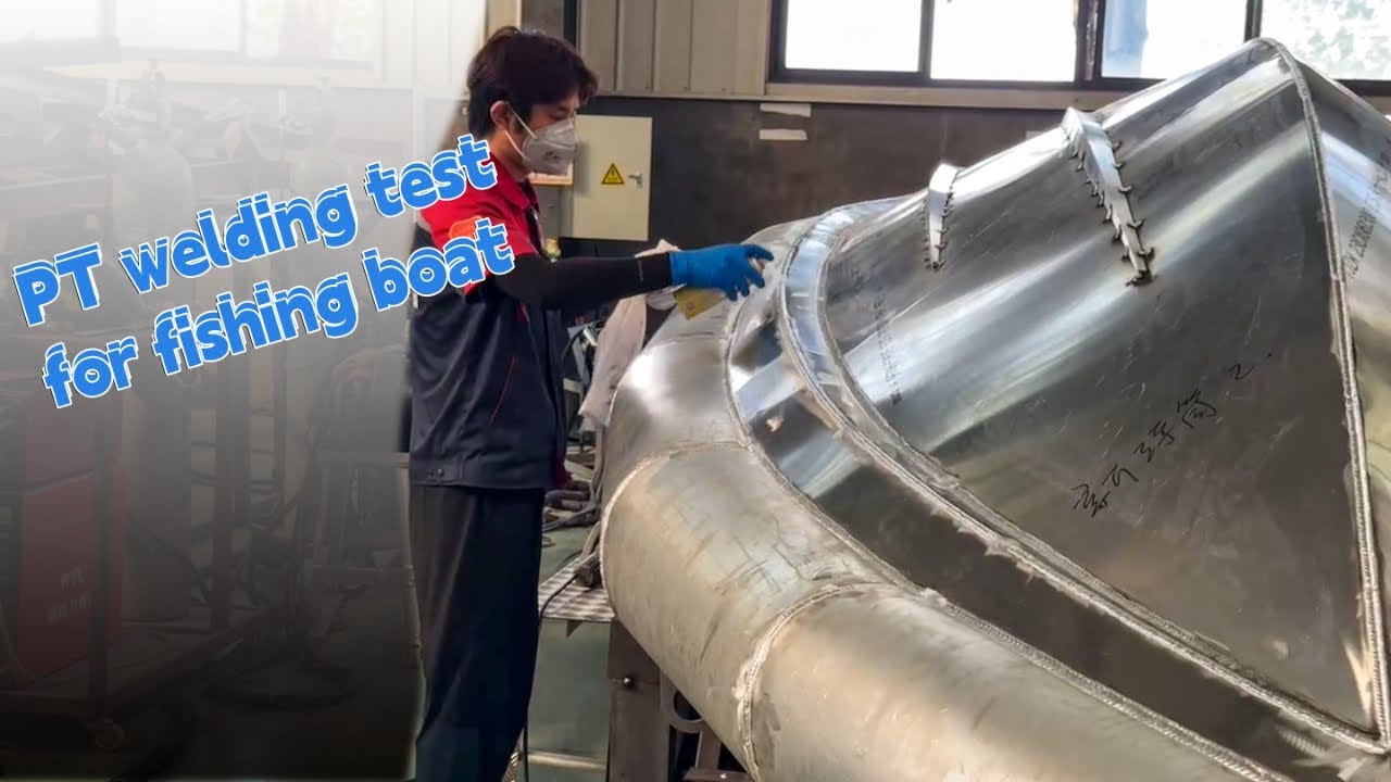 PT Welding test for every fishing boat & fuel tank press test - YouTube