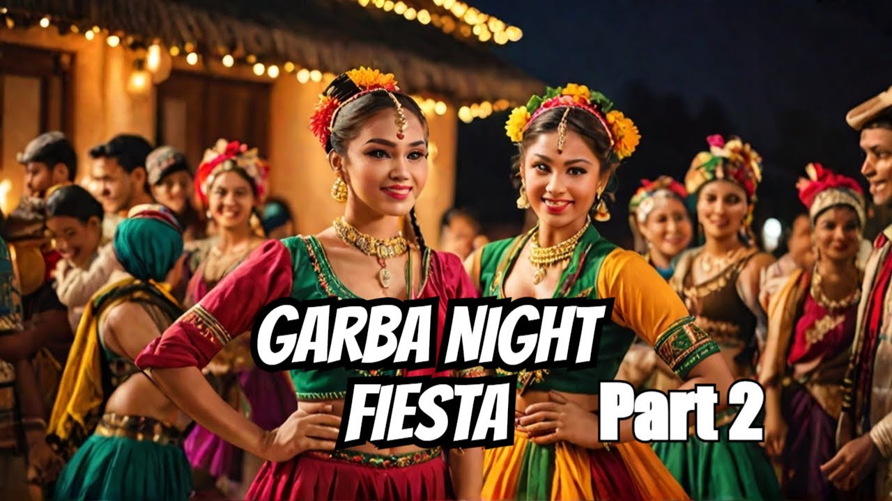 Garba Night Fiesta part 2 | Art of living Garba - YouTube