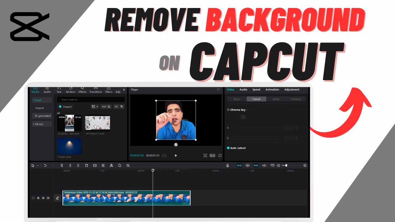 How To Remove Video Background (Without Green Screen) In CapCut PC ...