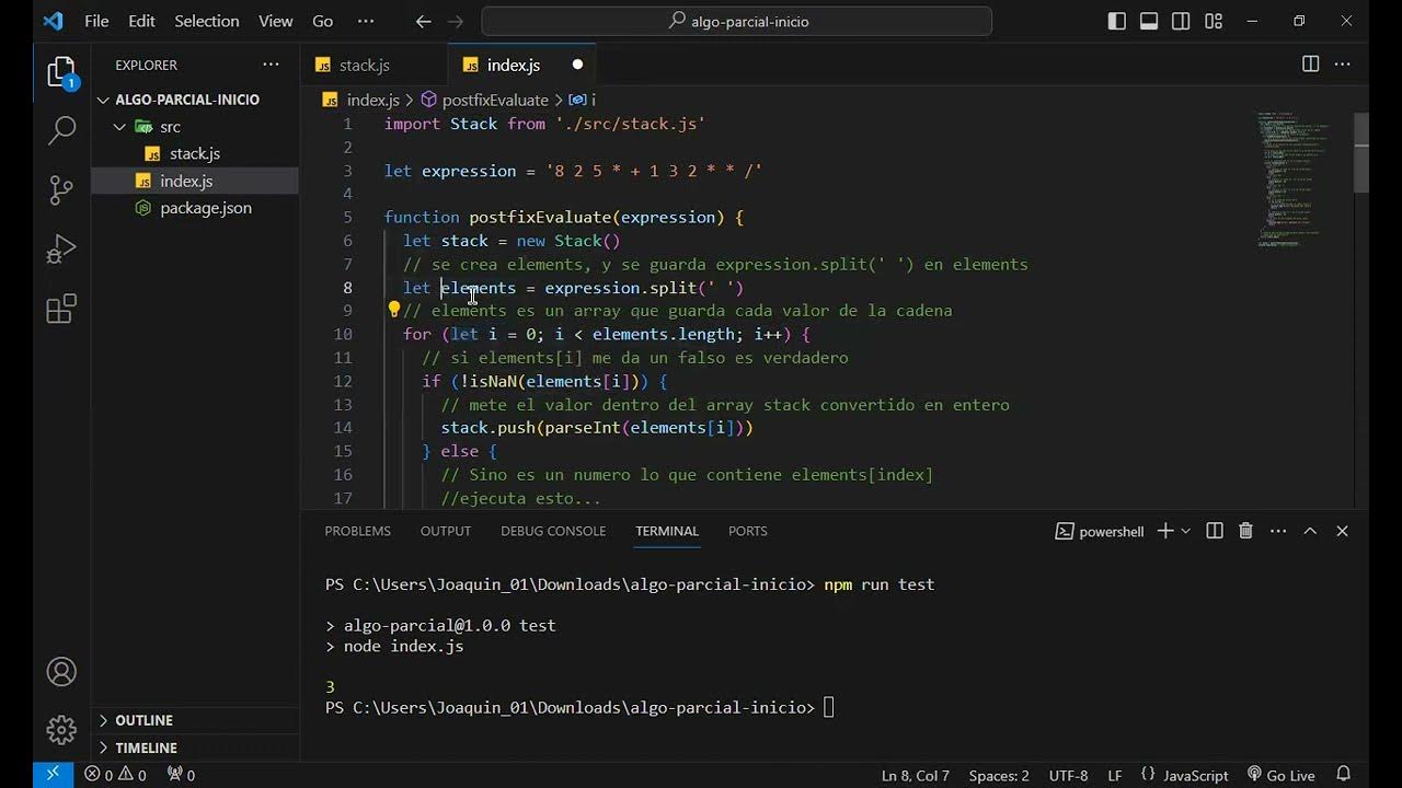 Examen Parcial - Algoritmia - YouTube