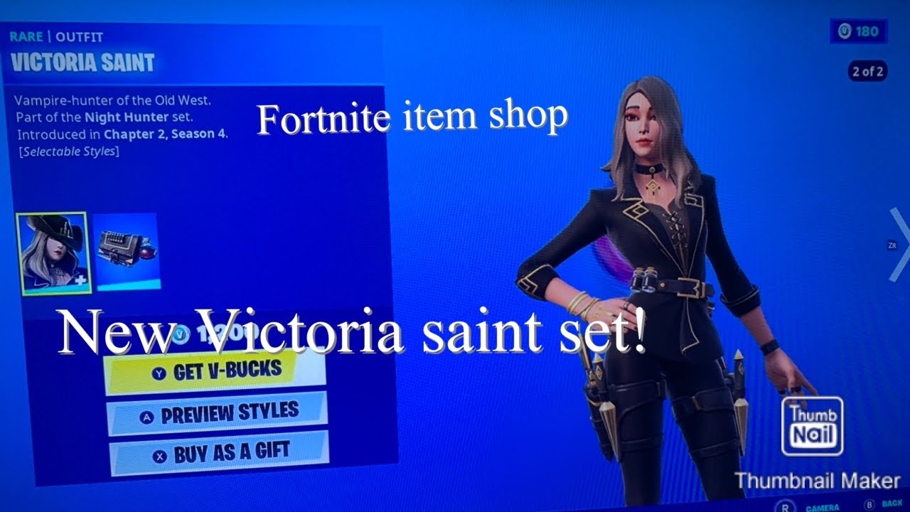 fortnite item shop October 5th, 2020 *NEW* VICTORIA SAINT SET! - YouTube