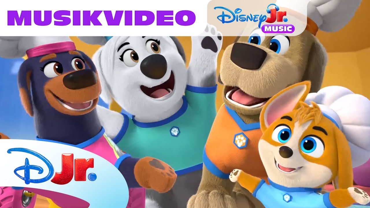 De bedste sange fra Håndværkerhvalpene | Disney Junior Danmark - YouTube